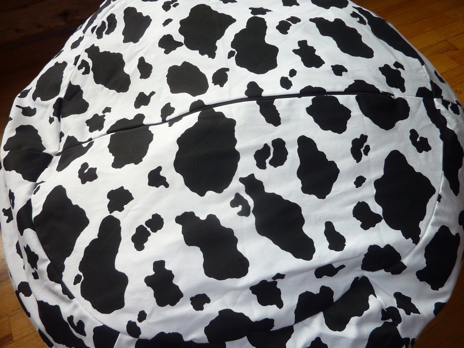 Cow Bean Bag Chair Cover, Black, White, Black and White, Farm, Animal ...