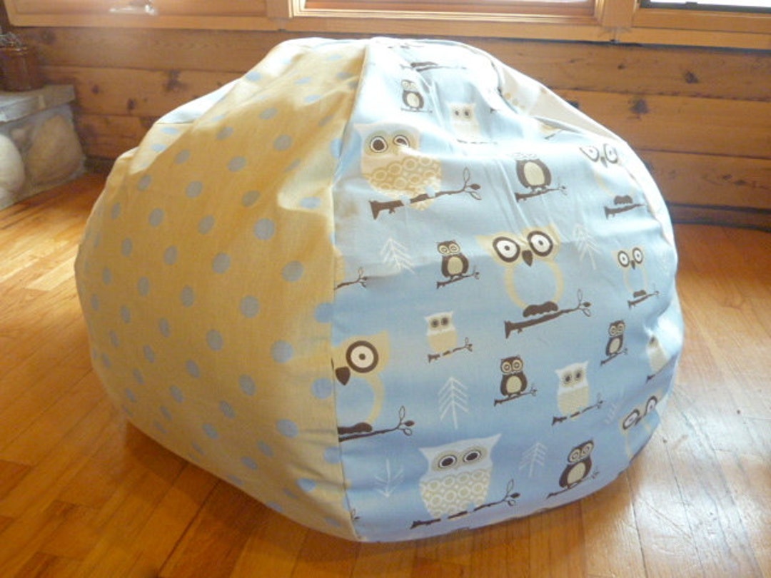 Baby Blue Owl Putty With Blue Polka Dots and Blue and Putty - Etsy