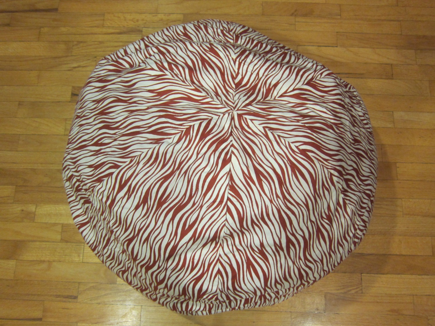 Rust and Natural Bean Bag Chair Cover, Animal, Stripes, Stripe, Zebra ...