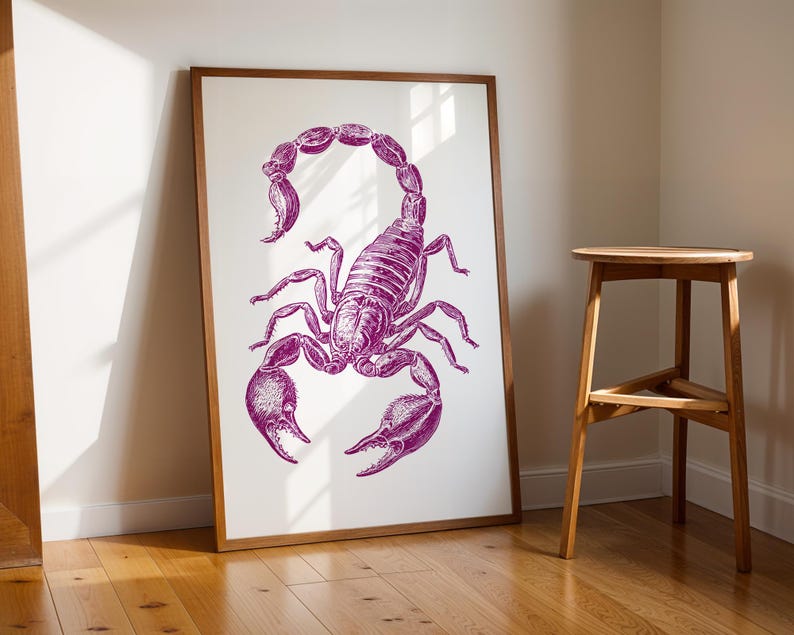 Scorpion Ink Sketch Line Art Simple Animal Illustration Drawing ...