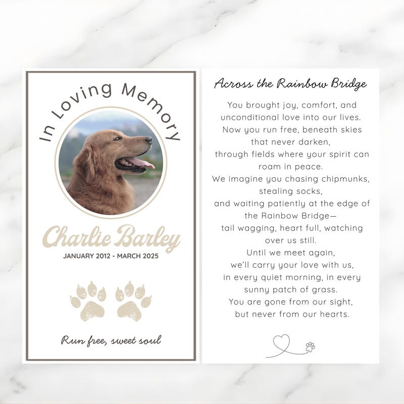 Dog Memorial Gifts Prayer - 60+ Gift Ideas for 2026