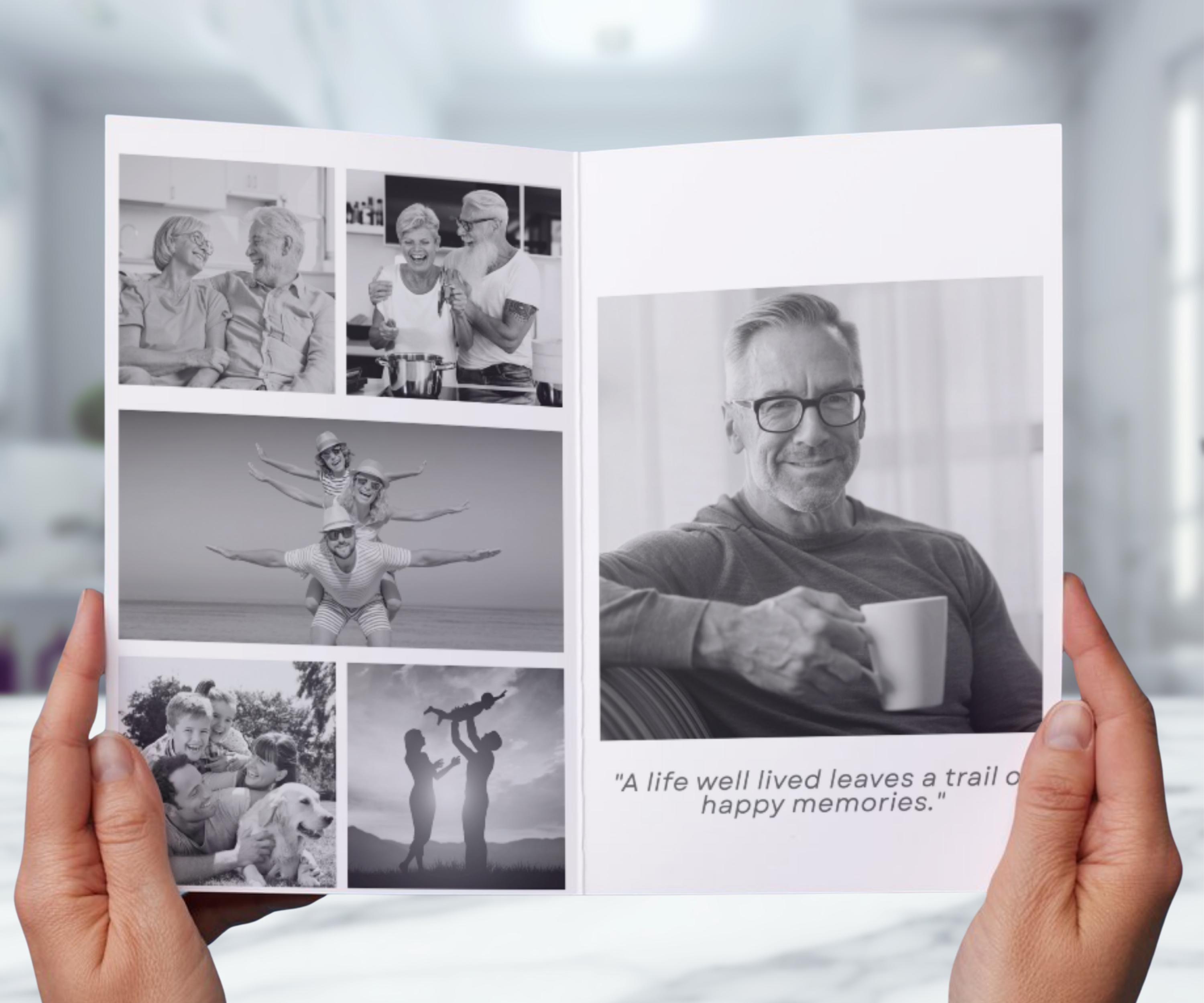 Cremation Funeral Program – Editable Celebration of Life Booklet ...