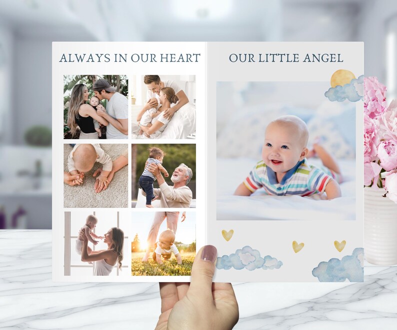 Baby Funeral Program Template – Editable Infant Memorial Booklet ...