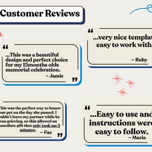 Cremation Funeral Program – Editable Celebration of Life Booklet ...