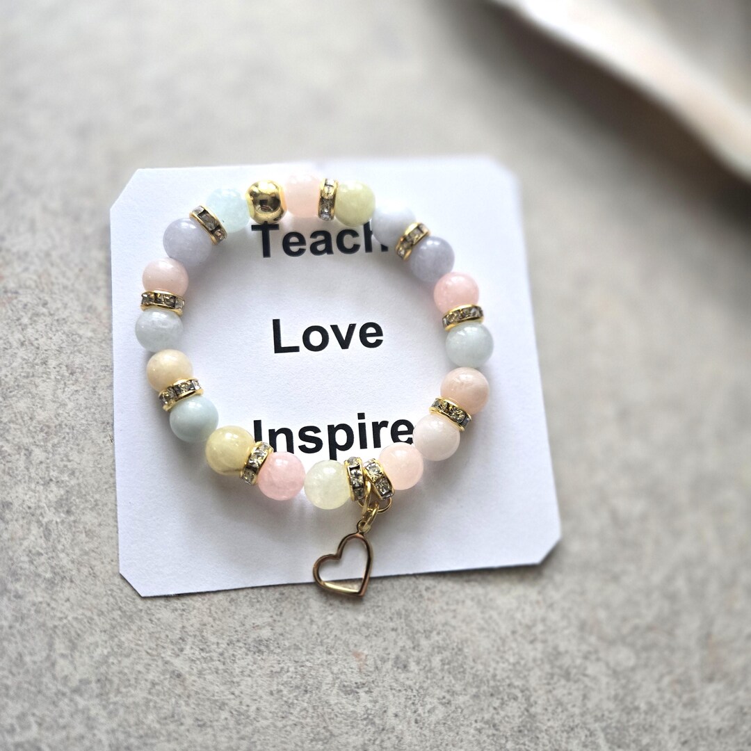 Teacher Inspirational Gift A Token for Coworker Supervisor Bracelet ...