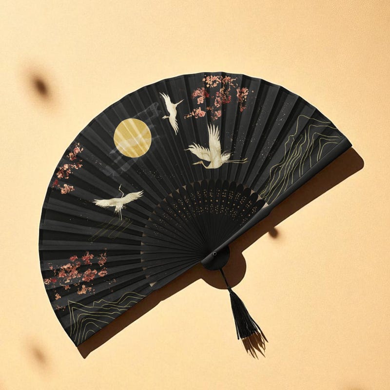 Large Japanese Fan - Etsy