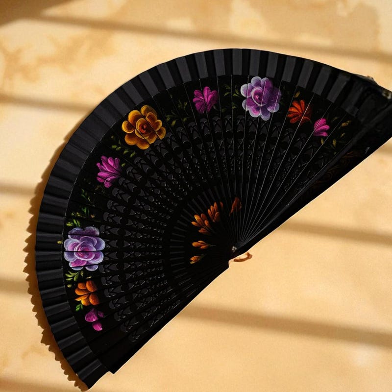 Hand Painted Fan - Etsy