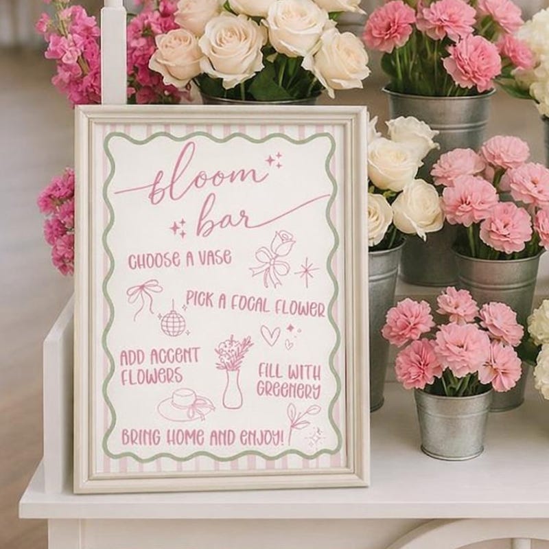 Bloom Bar Sign - Etsy