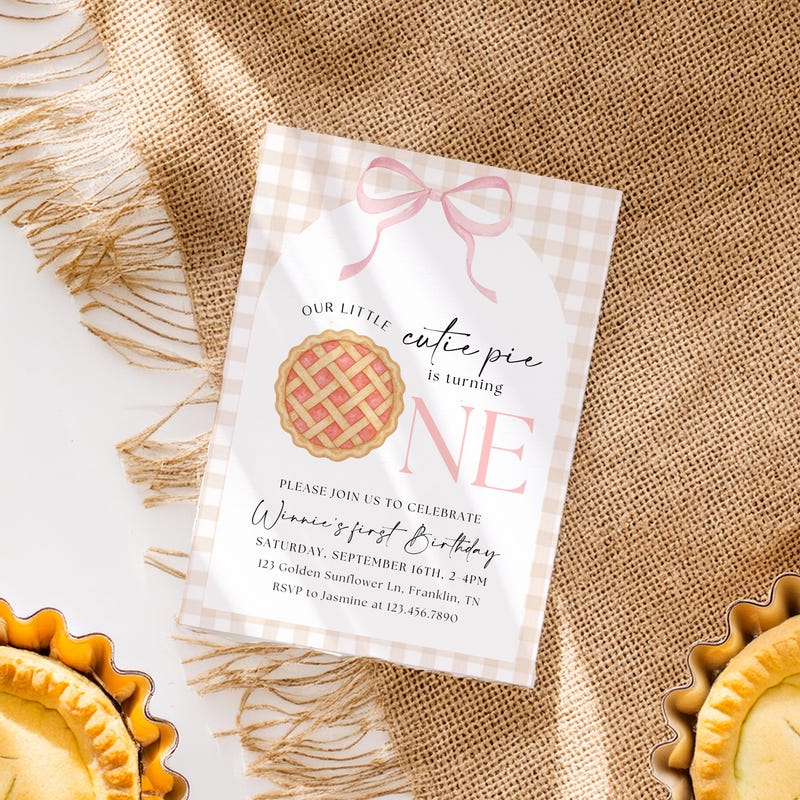 Our Sweetie Pie Invite - Etsy