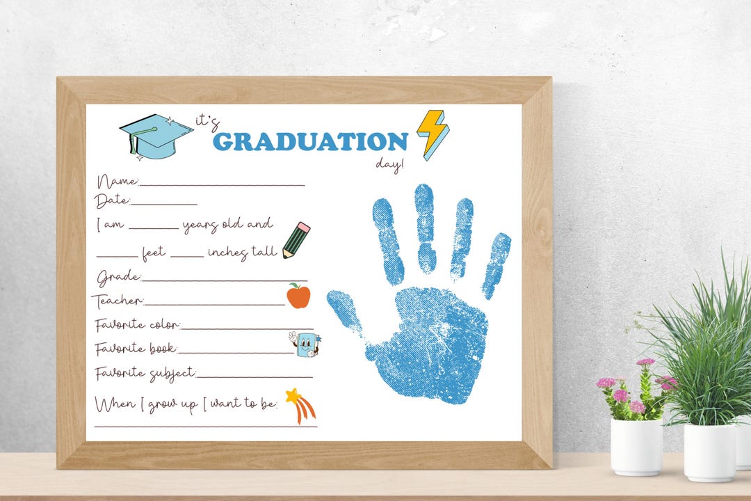 Last Day of School Printable, Kindergarten Graduation Keepsake ...