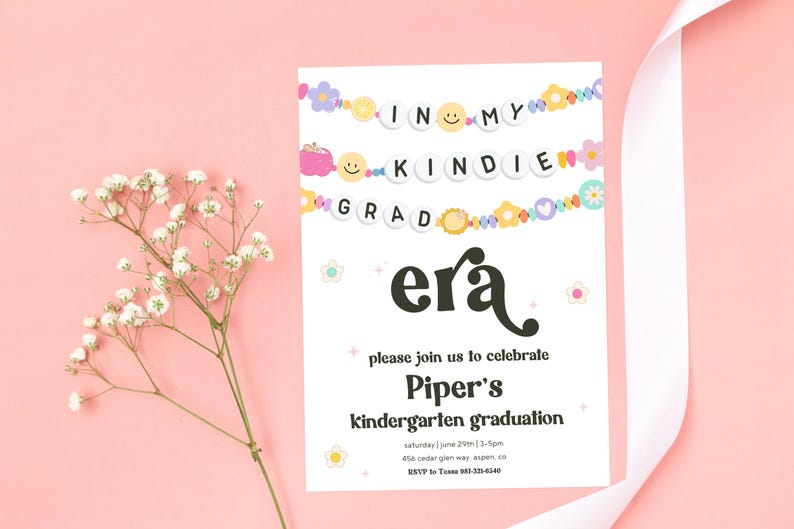 Graduation Party Invite, Kindergarten Graduation Party Invite ...