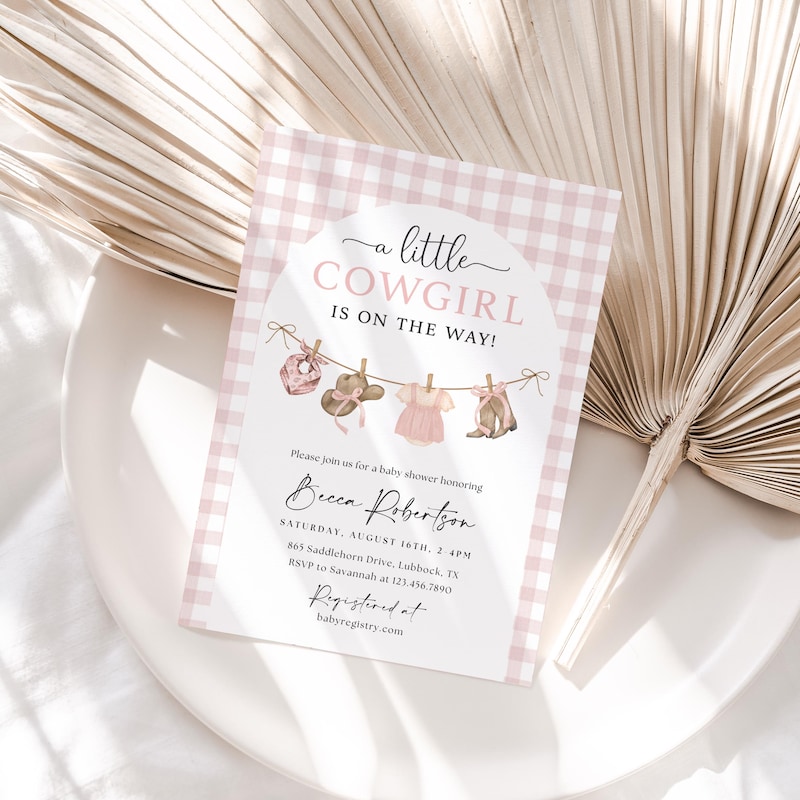 Gingham Cowgirl Party - Etsy