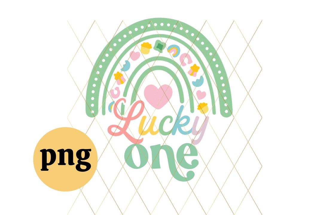 Lucky One PNG, First Birthday St Patrick's Day, 1st Clipart Retro Lucky ...