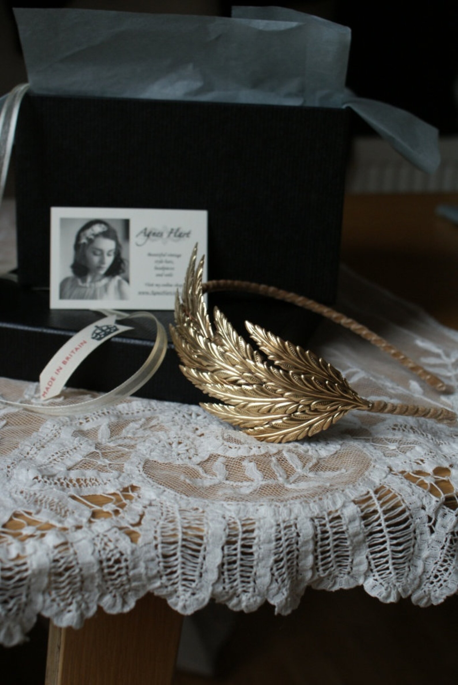 Golden Wing Headpiece Gold Bridal Tiara Stylish Bridal - Etsy