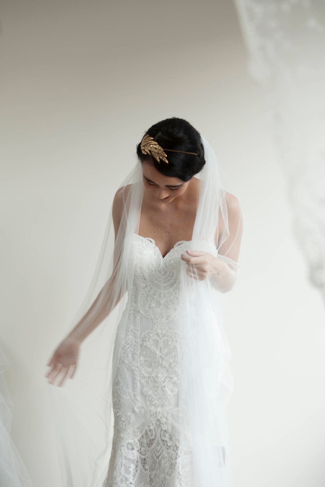 Golden Wing Headpiece Gold Bridal Tiara Stylish Bridal - Etsy