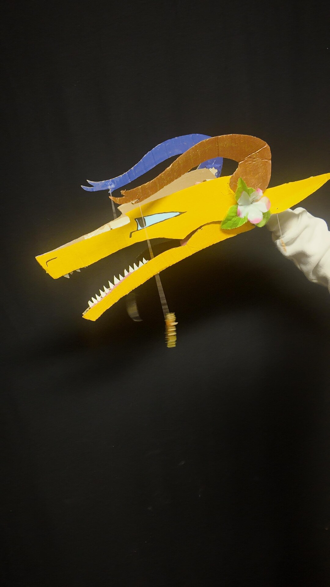Sunflower - Cardboard Dragon Puppet - Etsy