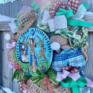 Peter Rabbit Wreath, Easter Bunny Wreath, Easter Bunny Home Decor - Etsy