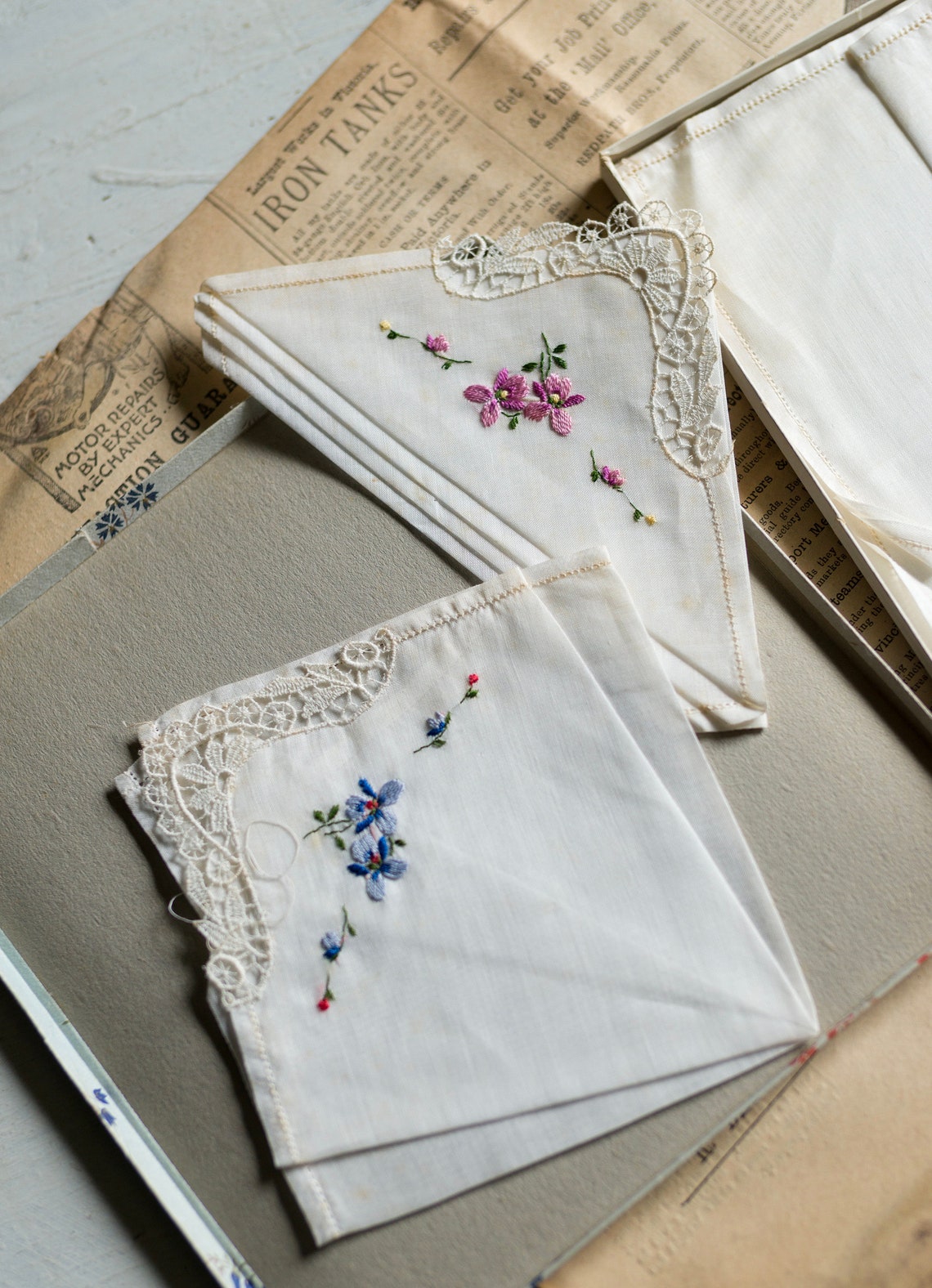 Vintage Switzerland handkerchief with original box | Etsy