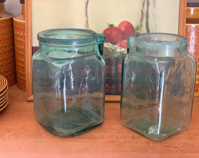 1 Rare Antique Battery Thick Glass Jar - Etsy