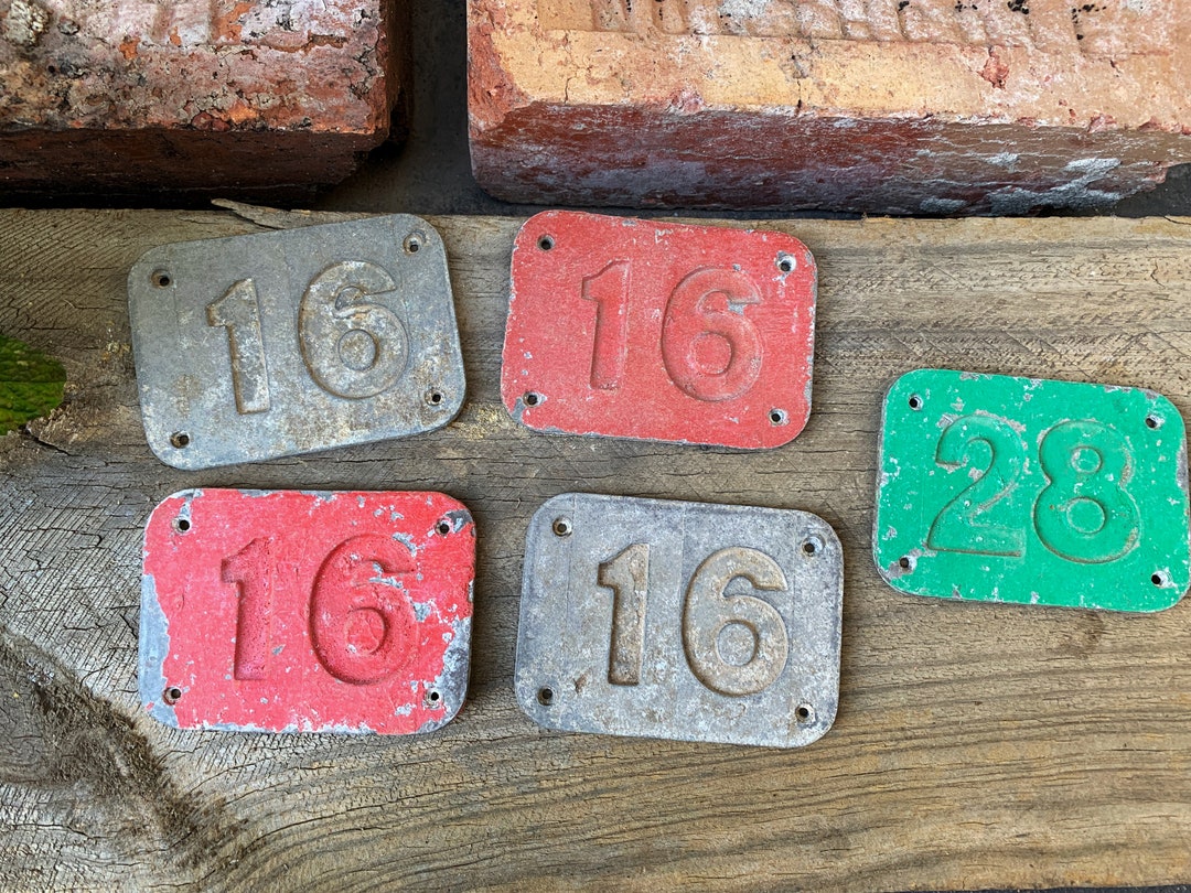 Rare Vintage Door Number Sign 16 28 - Etsy