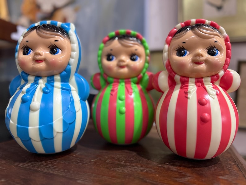 Vintage Roly Poly Doll - Etsy