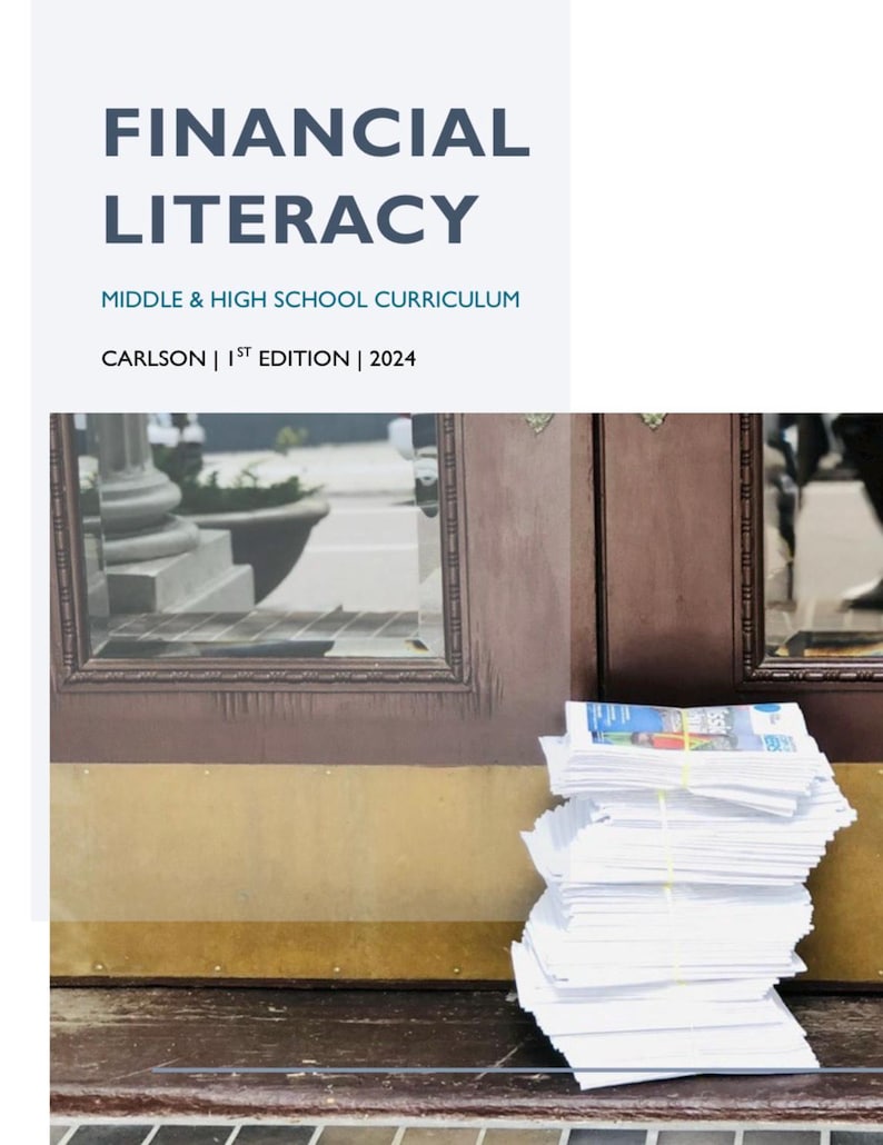 Financial Literacy: Middle & High School Curriculum - Etsy