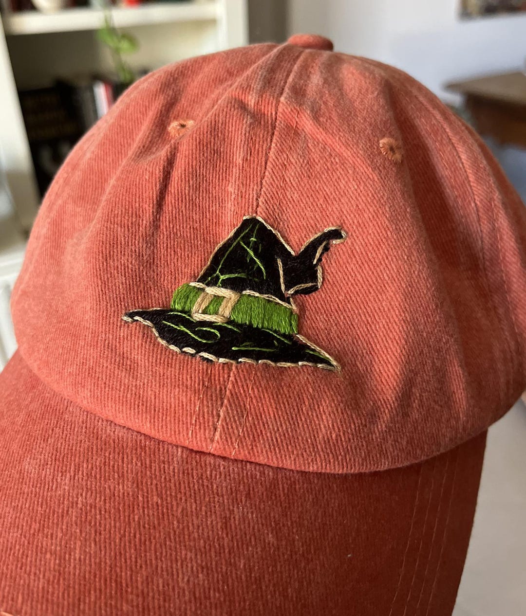 Witch Hat - Hand-embroidered Baseball Hat - Etsy