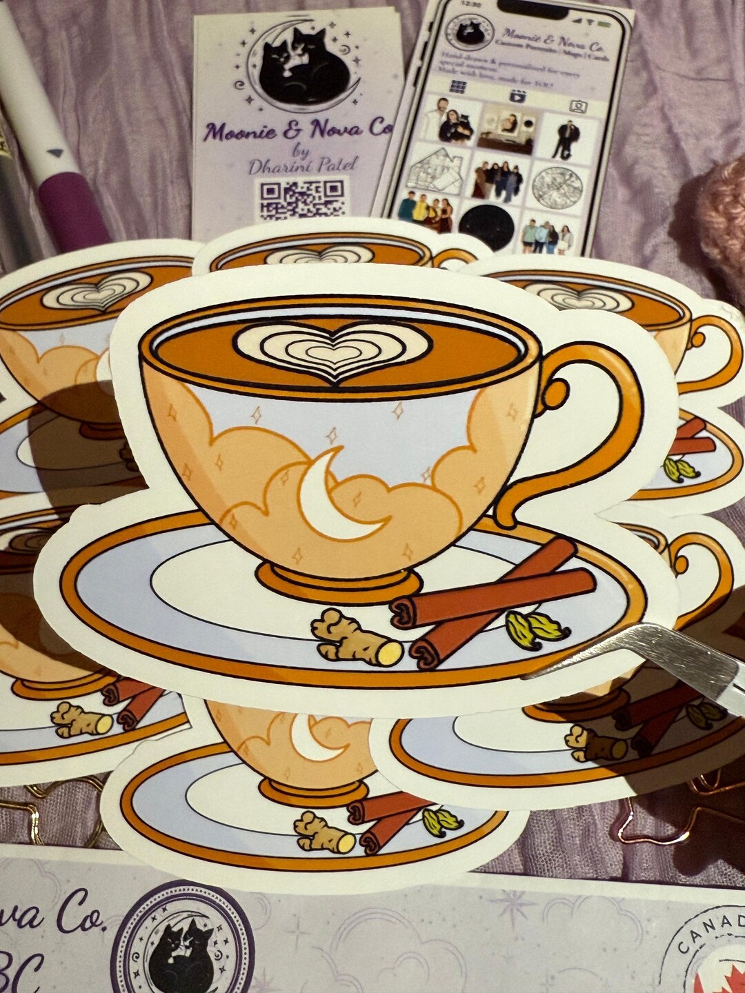 Chai Sticker | Indian Tea Aesthetic | Cozy Chai Illustration | Planner ...