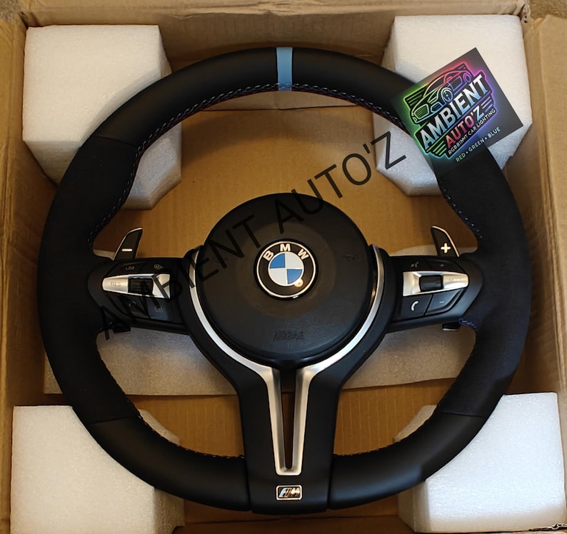 BMW M Sport Steering Wheel Alcantara & Leather 1,2,3,4,5,6 7 Series F20 ...
