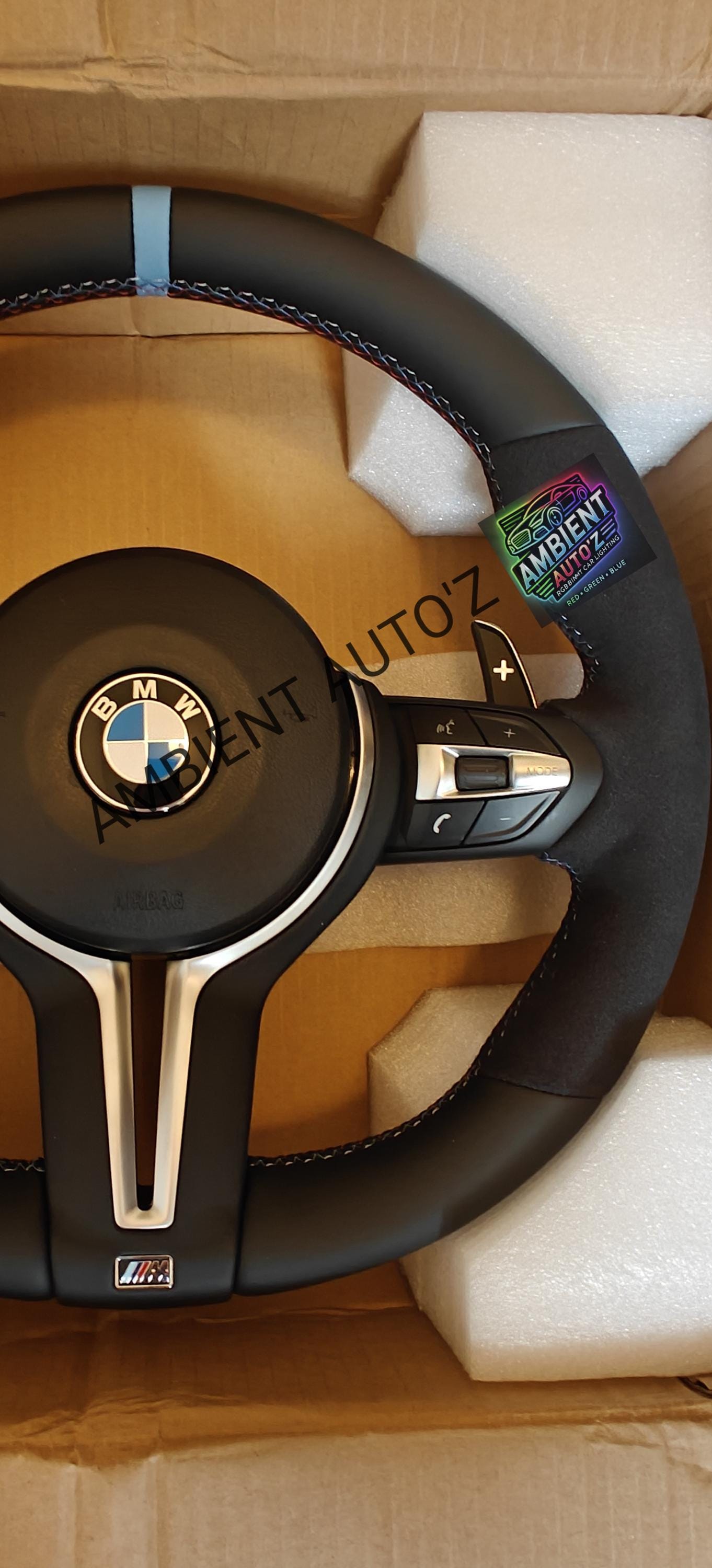 BMW M Sport Steering Wheel Alcantara & Leather 1,2,3,4,5,6 7 Series F20 ...