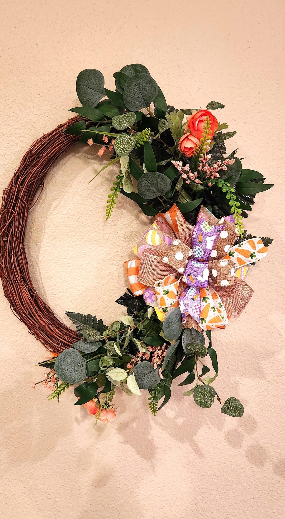 Easter, Spring Grapevine Wreath - Etsy