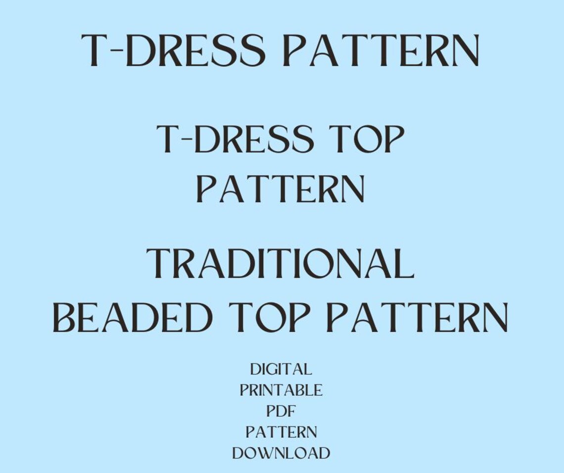 T-dress Pattern, Top & Dress Pattern | Digital PDF Sewing Pattern ...