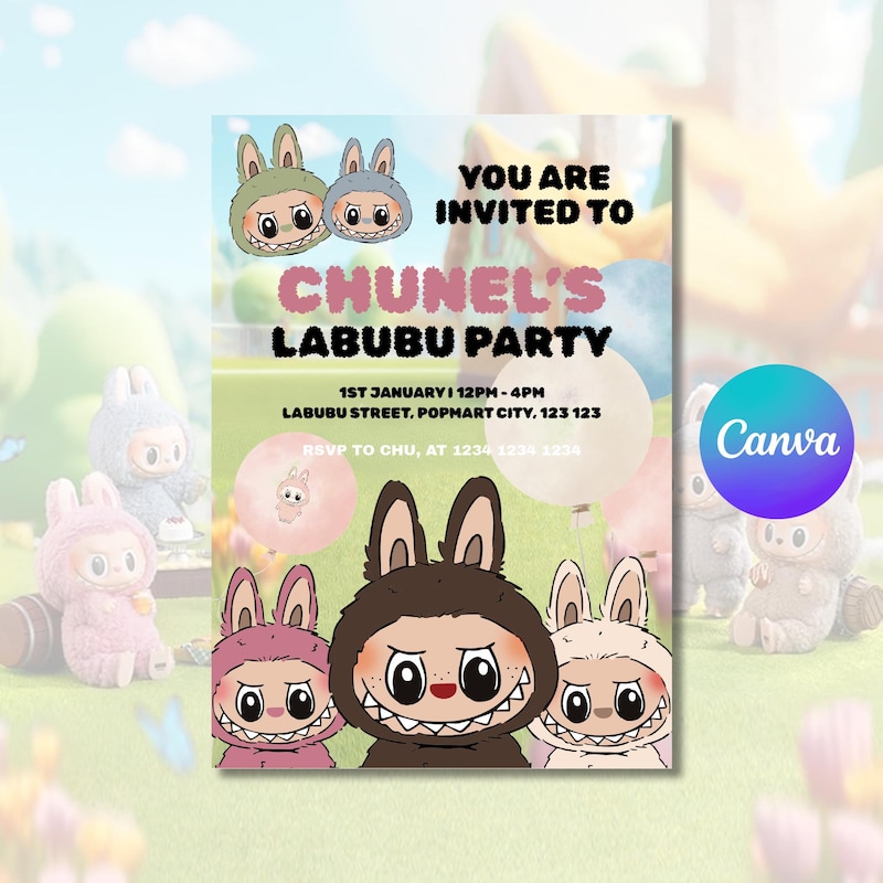 Labubu Template - Etsy