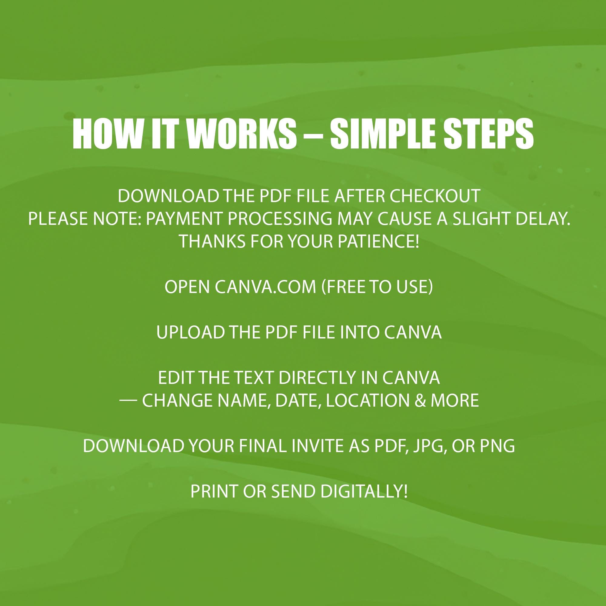 Wingstop Party Invitation I Chicken Wings Night Invite I Editable Canva ...