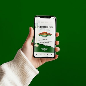 Wingstop Party Invitation: Chicken Wings Night, Editable Canva Template ...