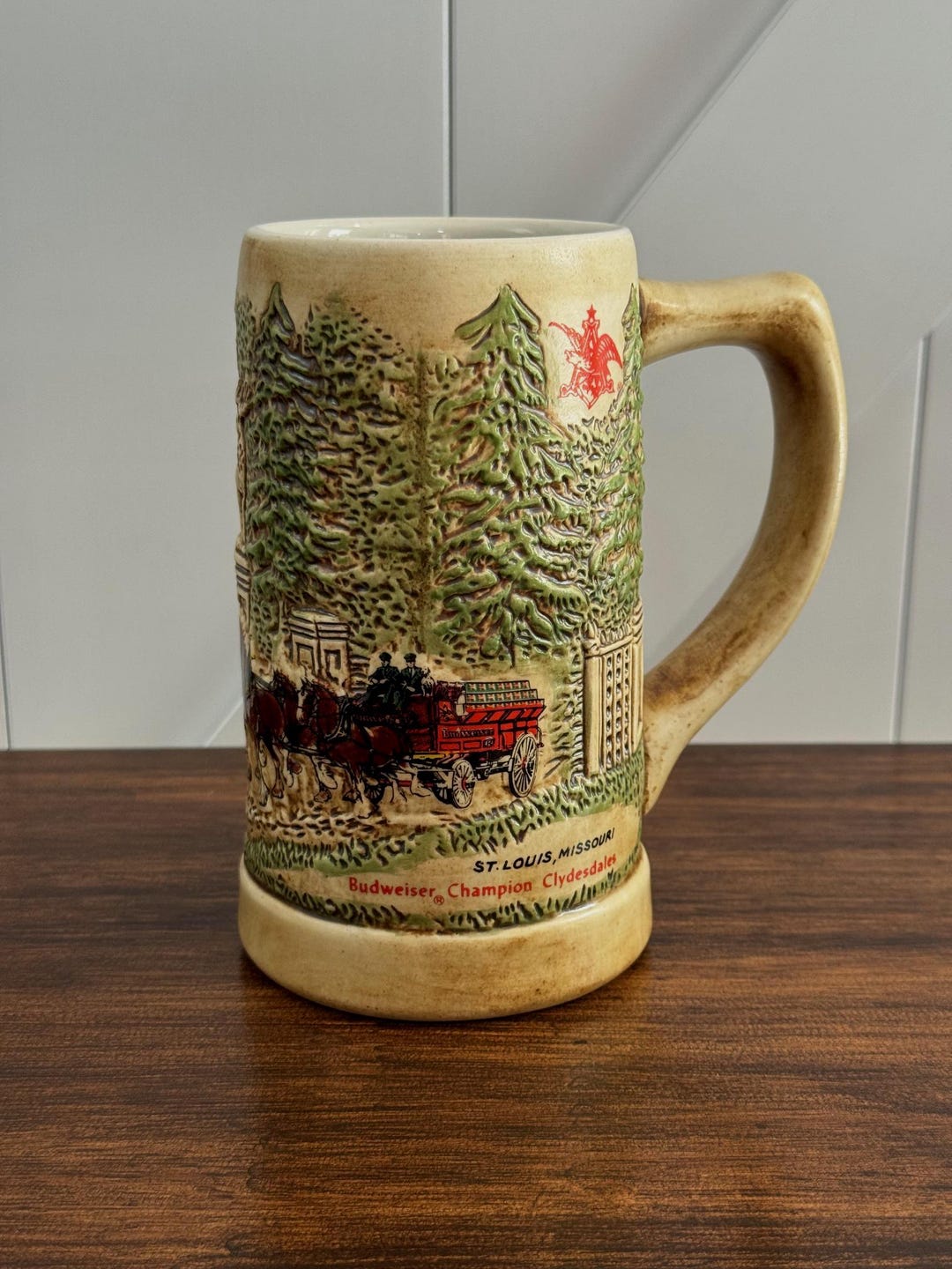 Vintage Rare 1976 Anheuser-busch Clydesdales Grant's Farm Stein Mug ...