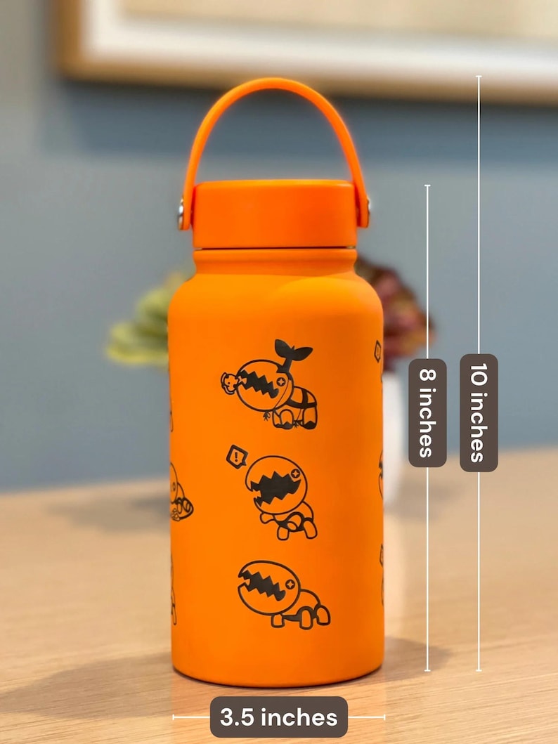 Trapinch Water Bottle Engraved Waterbottle With Sleeping Trapinch ...