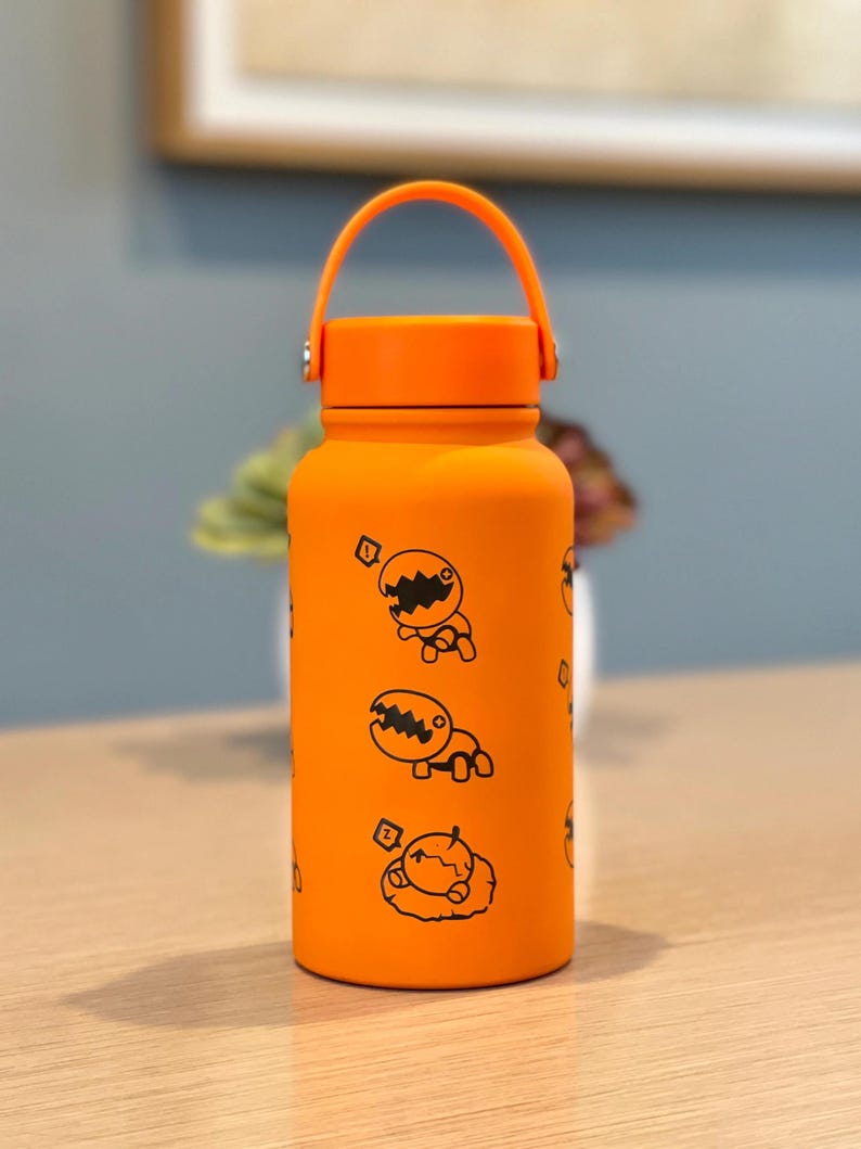 Trapinch Water Bottle Engraved Waterbottle With Sleeping Trapinch ...