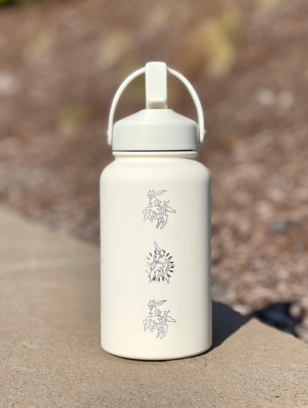 Arceus Water Bottle Engraved Waterbottle Legends Sinnoh Mythical Coffee ...