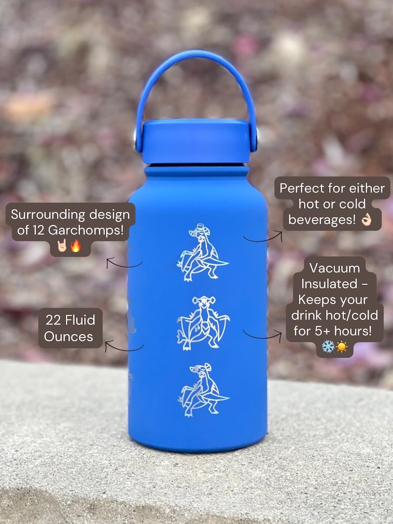 Garchomp Water Bottle Coffee Tumbler With Mega Garchomp & Unite Tuxedo ...