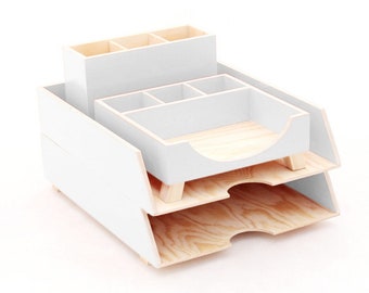 Wood Desk Organizer - Etsy