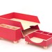 Red Organizer, Office Accessories, Desk Organizer Red, Desktop Set ...