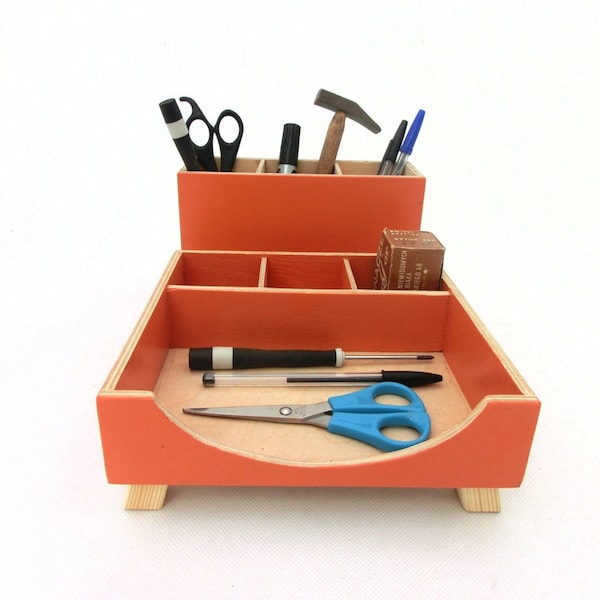 Orange Desk - Etsy