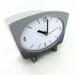 Gray Desk Clock, Grey Ombre Clock, Shaded Clock, Vintage 60s Style ...