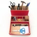 Red Desk Wood Organizer, Desktop Organizer Set, Office Accessories for ...