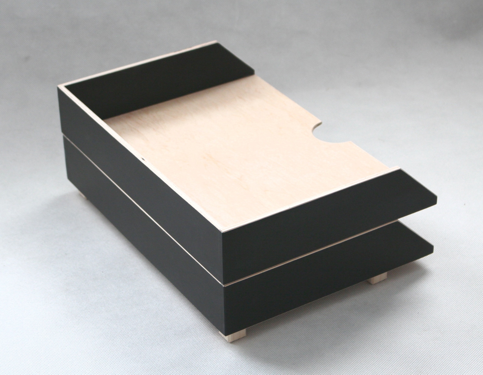 Black Paper Tray Holder Wood Oganizer Mail Set Desk - Etsy