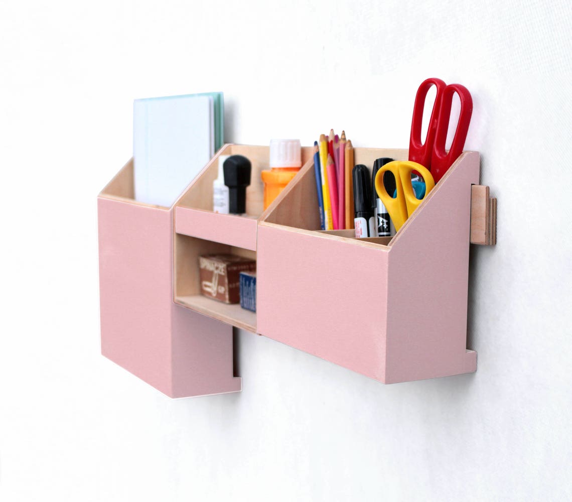 Pink Wall Organizer Office Rose Powder Mail Organizer Pink - Etsy