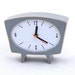 Gray Desk Clock, Grey Table Clock Vintage 70s Style ,handmade Unique ...