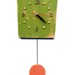 Wall Clock Pendulum Multicolor, Wall Hanging Clock Green Orange Blue ...