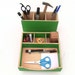 Green Desk Organizer, Green Desktop Organizer, Desktop Set, Wooden Desk ...
